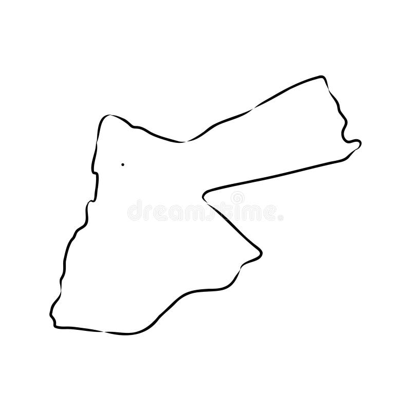 Map of Jordan. map concept stock vector. Illustration of colorful ...