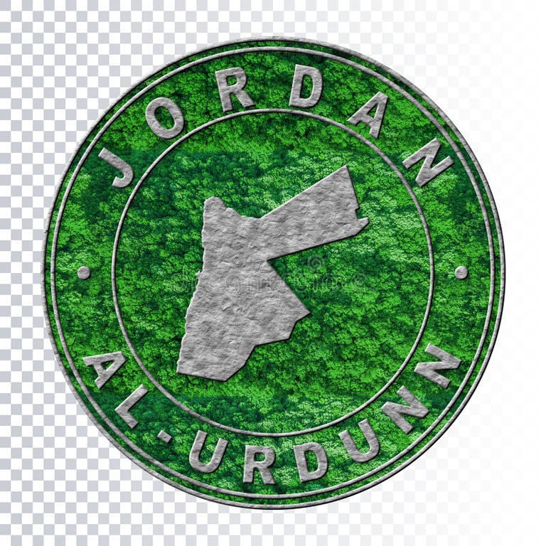 Map of Jordan, Environment Concept, Co2 Emission Concept Stock ...