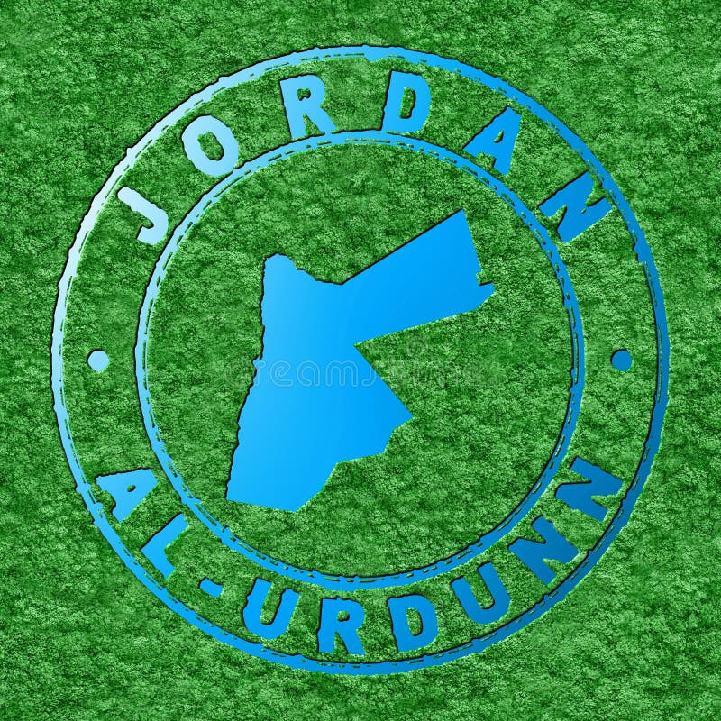 Map of Jordan, Forest with Water Map Stock Photo - Image of asia ...