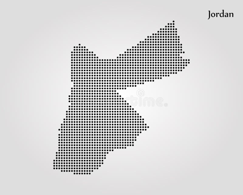 Map of Jordan. Vector Illustration. World Map Stock Illustration ...