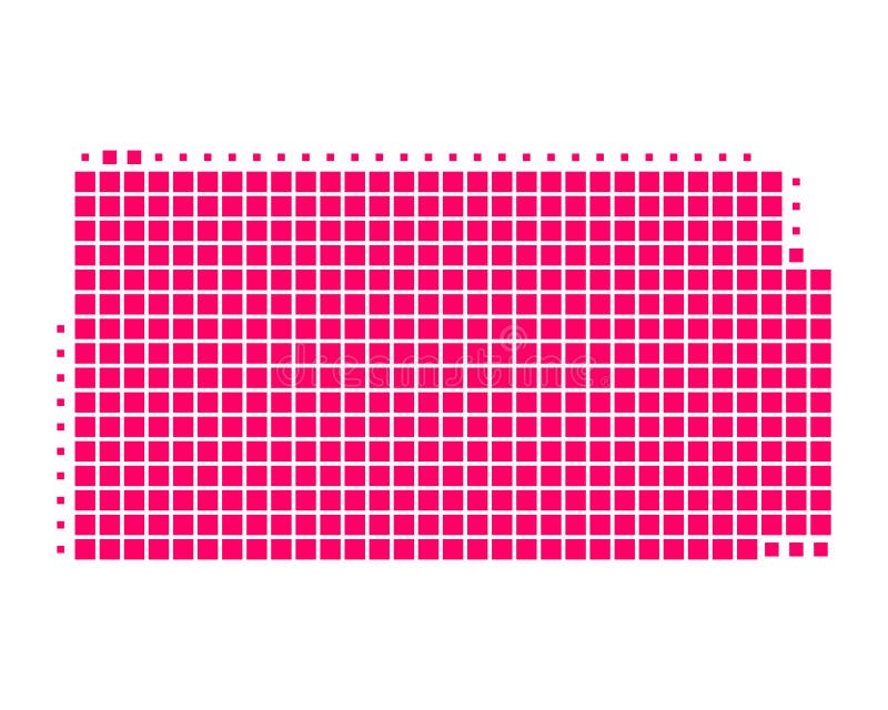 Kansas Dot Map Stock Illustrations – 120 Kansas Dot Map Stock ...