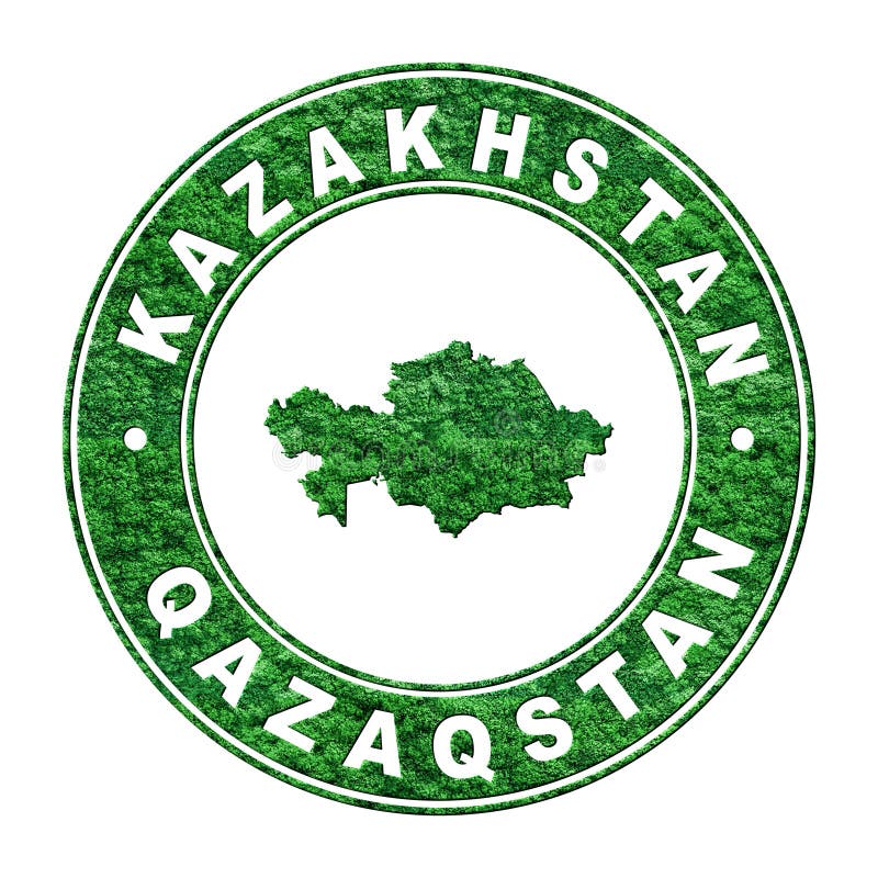 Map of Kazakhstan, CO2 Emission Concept Stock Photo - Image of ...