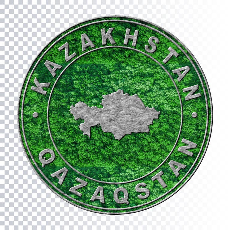 Map of Kazakhstan, Environment Concept, Co2 Emission Concept Stock ...