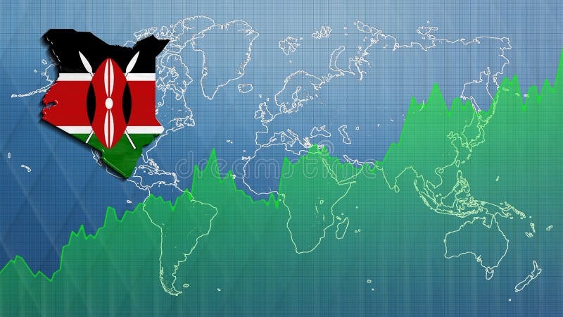 Map of Kenya, Financial Success Stock Illustration - Illustration of ...