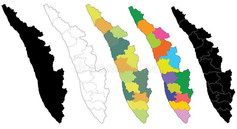 Map Of Kerala With Districts - Free Photo from StockFreeImages