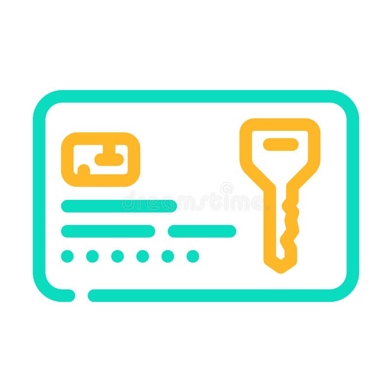 Map Key Color Icon Vector Illustration Stock Vector - Illustration of ...