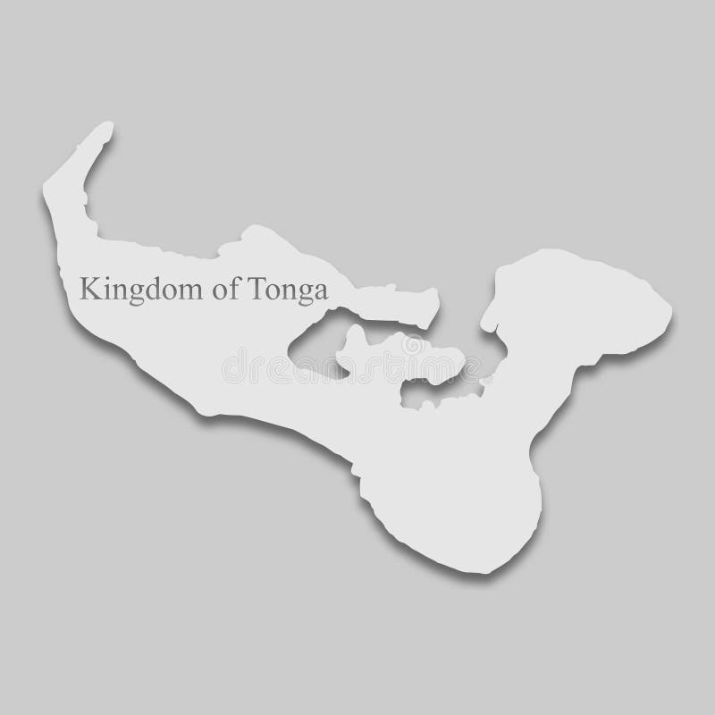 Map of the Kingdom of Tonga in the South Pacific Ocean Stock Vector ...