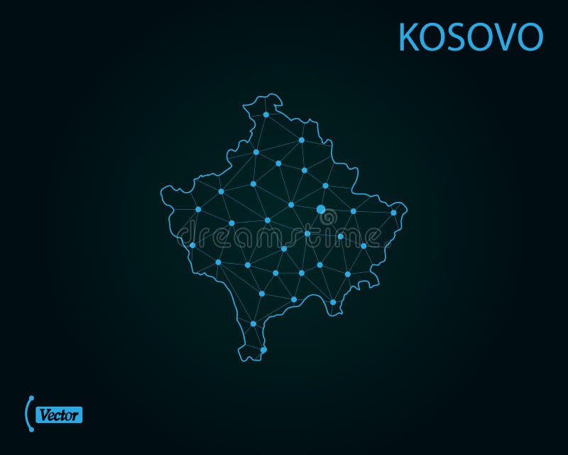 Kosovo Map Outline Vector Illustration Stock Vector - Illustration of ... Kosovo Map Outline Vector Illustration Stock Vector - Illustration of ...