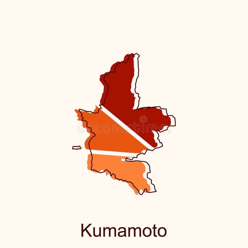 Map of Tsu Vector Design Template, National Borders and Important ...