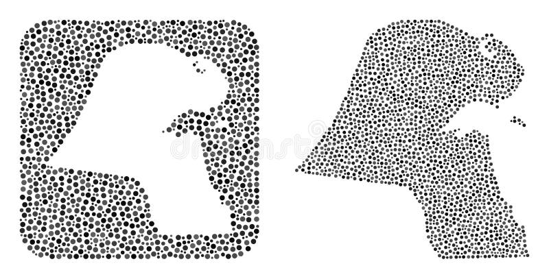 Map of Kuwait - Dot Collage with Hole Stock Vector - Illustration of ...