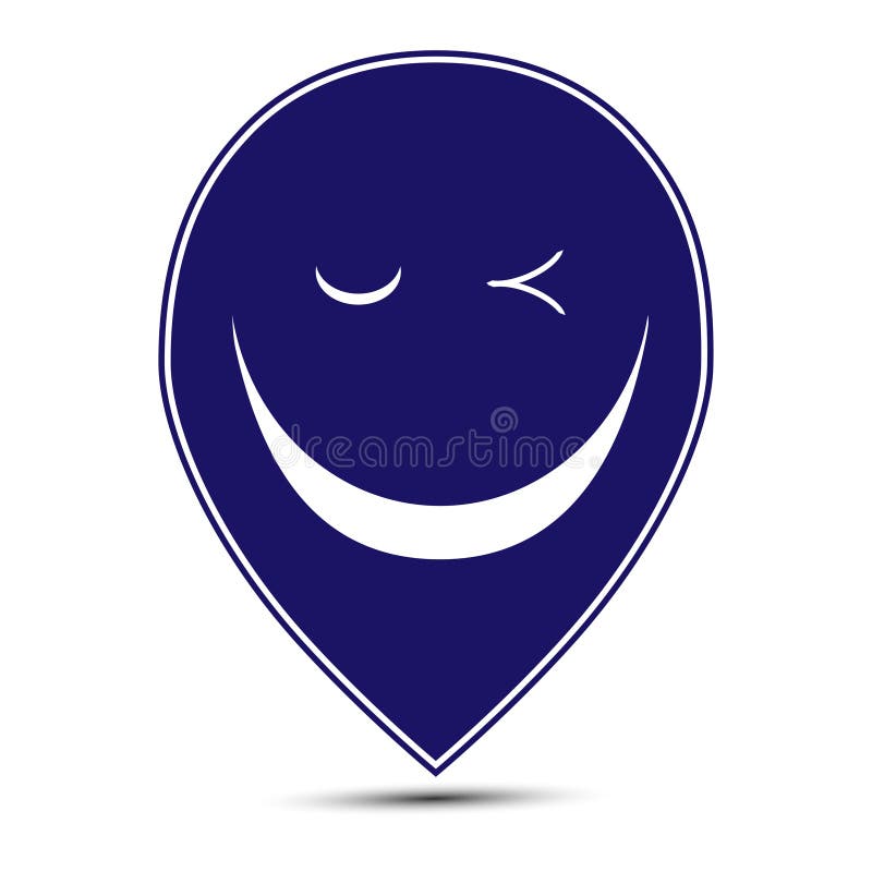 Map Label Icon. Bleak Weather Icon Stock Illustration - Illustration of ...