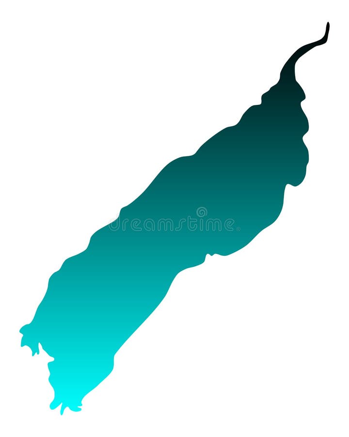 Map of Lake Albert stock vector. Illustration of contour - 84789061