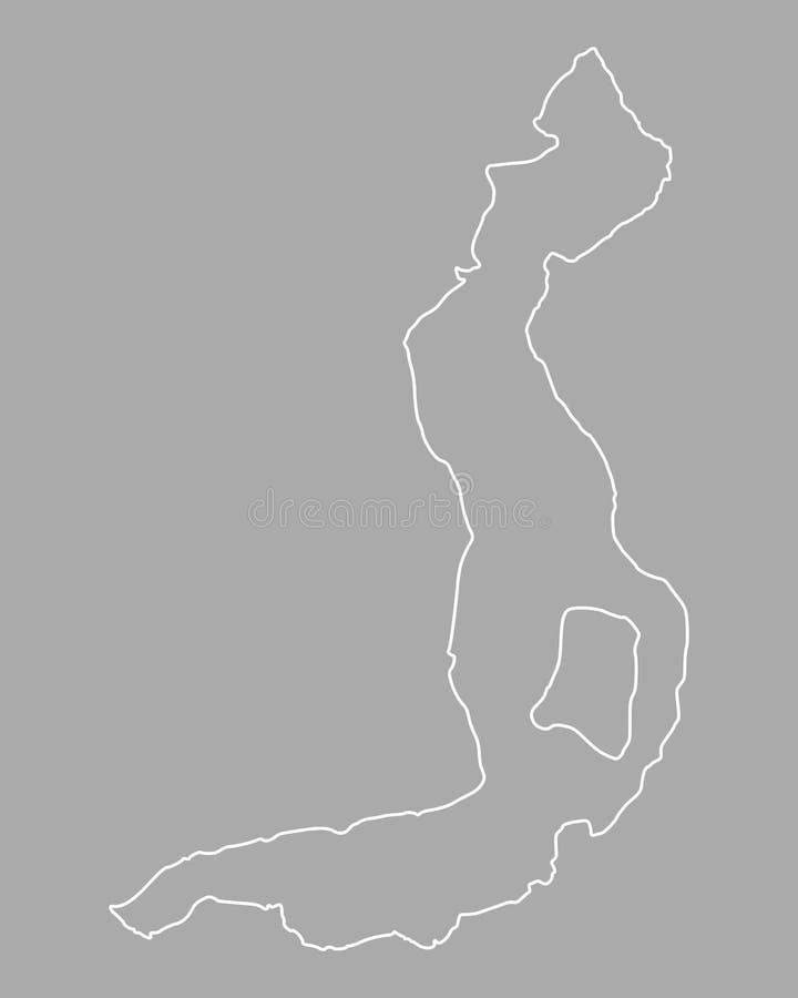 Map of Lake Iseo stock vector. Illustration of italy - 119569621