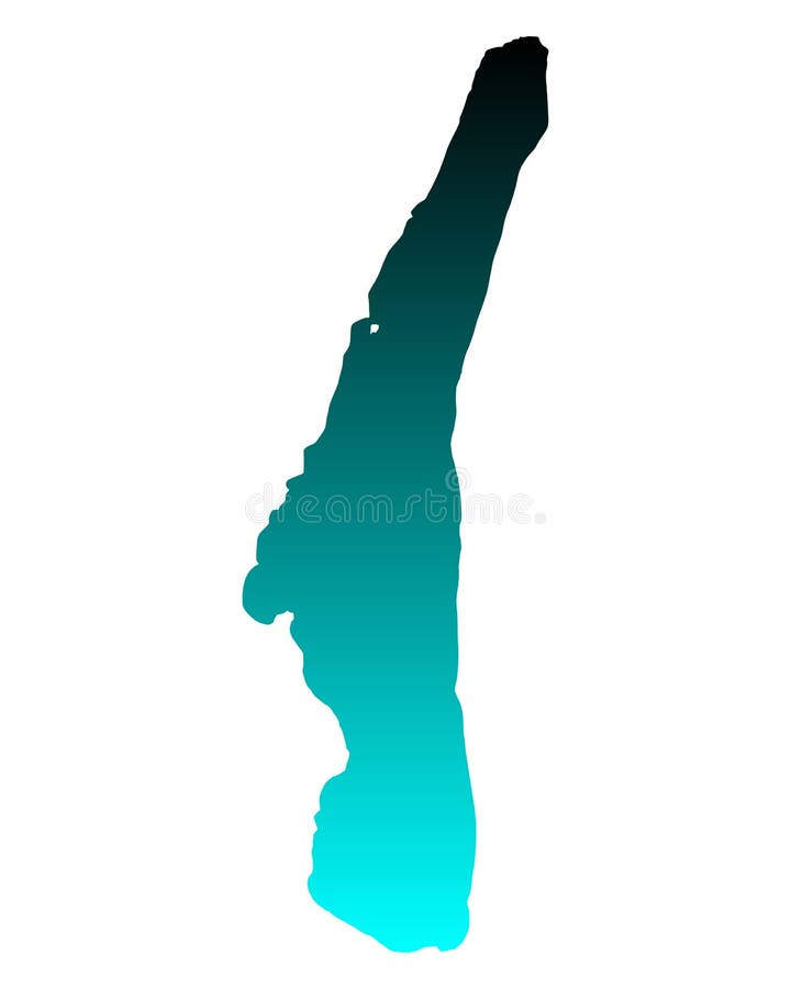 Map of Lake Starnberg stock vector. Illustration of green - 95764753