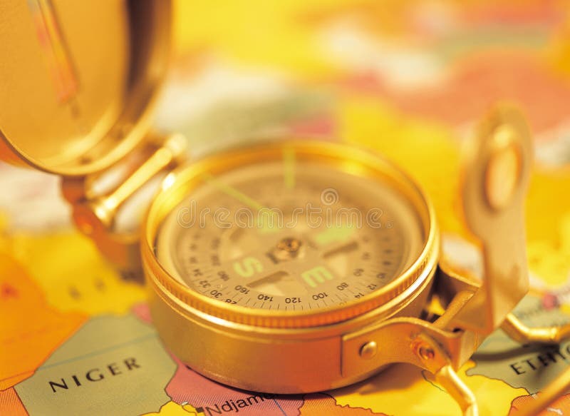 Map stock image. Image of yellow, compass, leading, guidance - 81562015