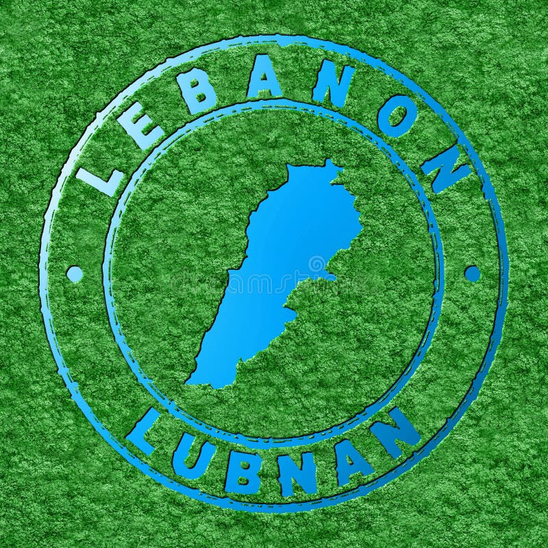 Map of Lebanon, Forest with Water Map Stock Image - Image of ecology ...