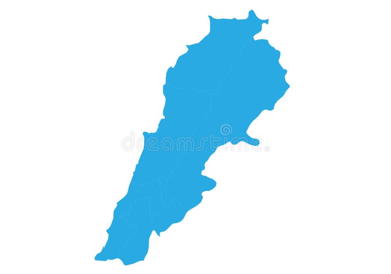 Map of Lebanon. High Detailed Vector Map - Lebanon Stock Vector ...