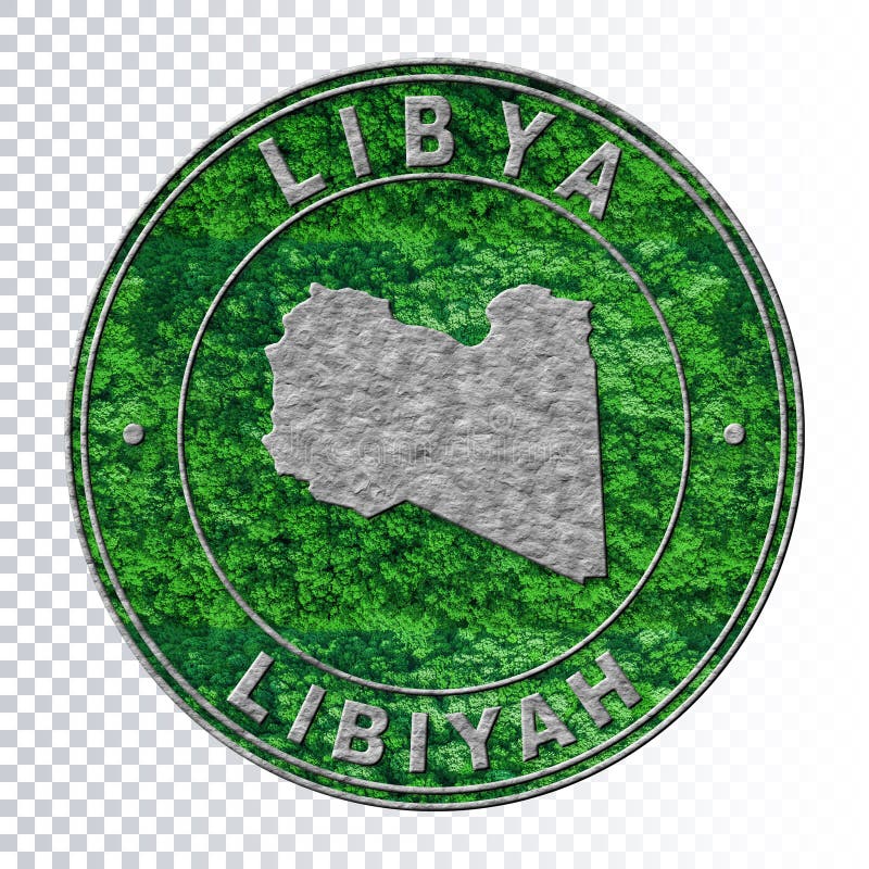 Map of Libya, Environment Concept, Co2 Emission Concept Stock ...