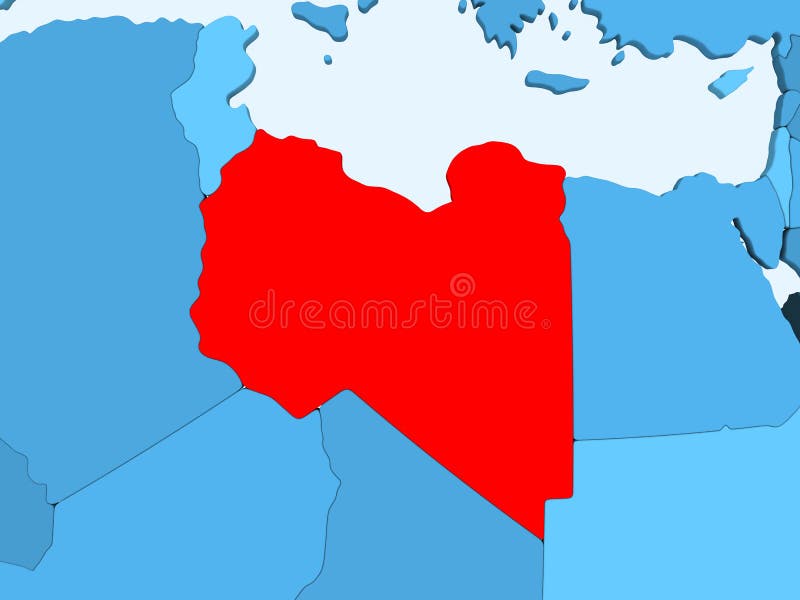 Map of Libya stock illustration. Illustration of travel - 124905935