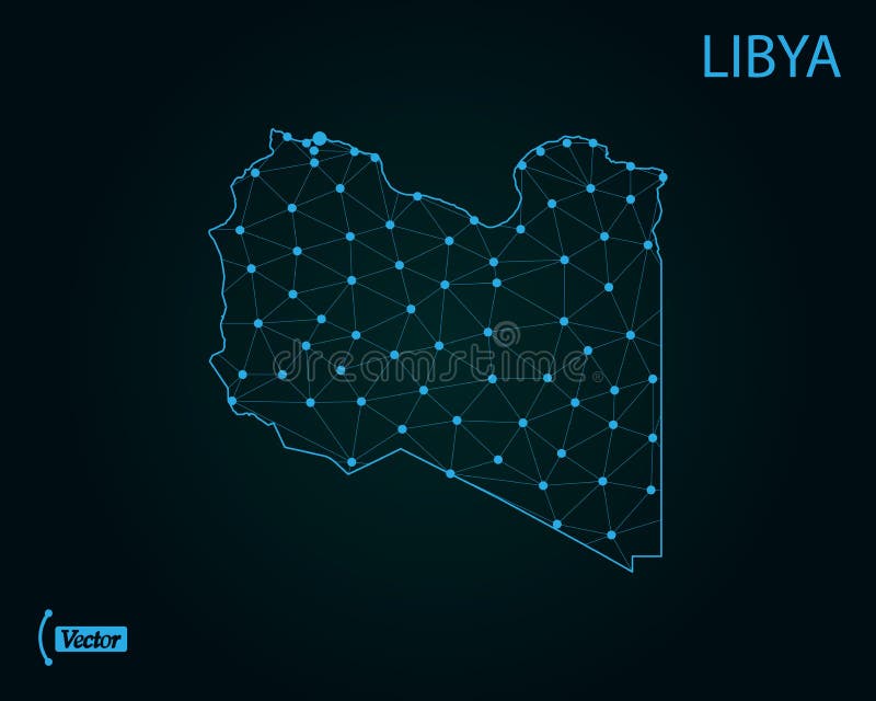 Map of Libya. Vector Illustration. World Map Stock Illustration ...