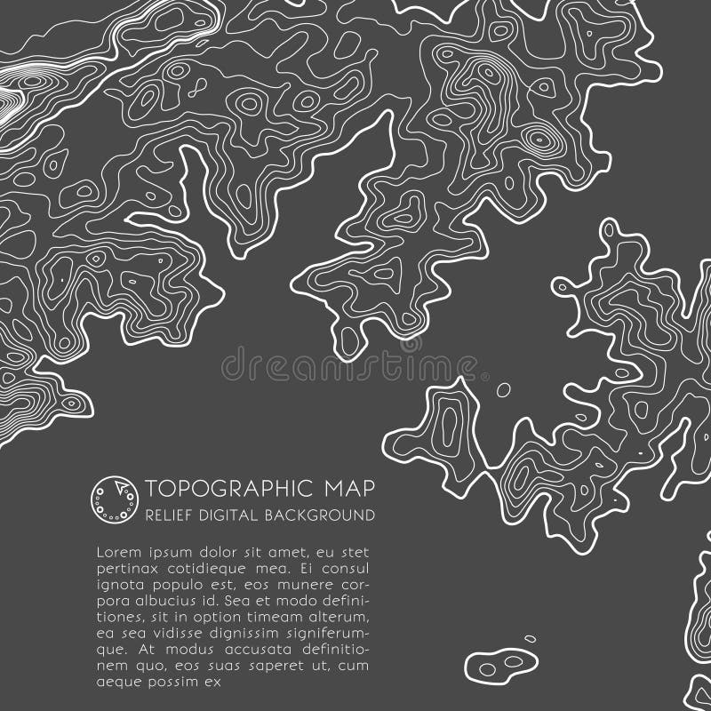 Topographic Map Concept or Smooth Origami Layers Paper Cut Layout.Map ...