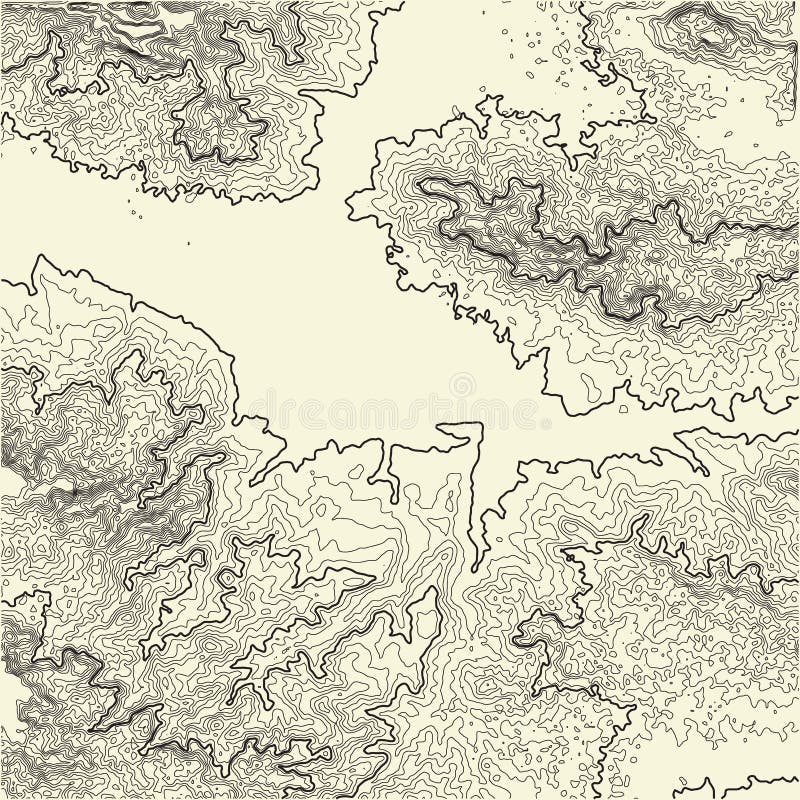 Map Line of Topography. Vector Abstract Topographic Map Concept with ...