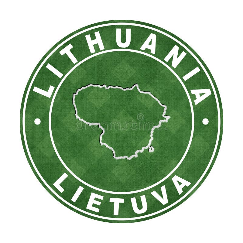 Map of Lithuania Football Field Stock Illustration - Illustration of ...