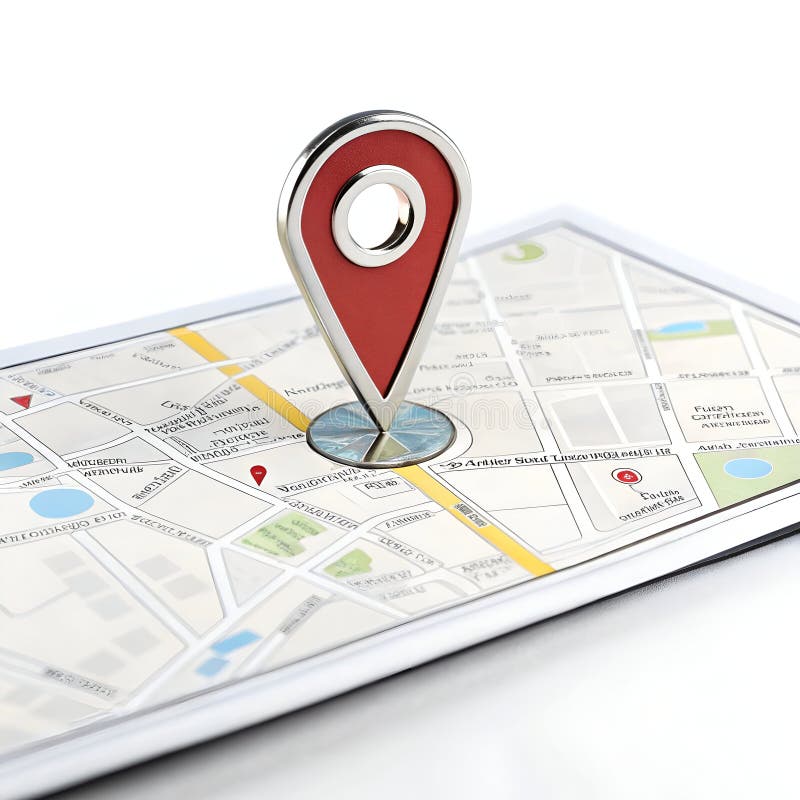 Map Localization stock illustration. Illustration of services - 357088092