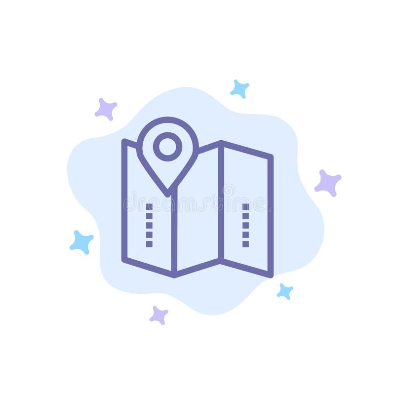 Map, Location, Directions, Location, Icons. Flat and Line Filled Icon ...