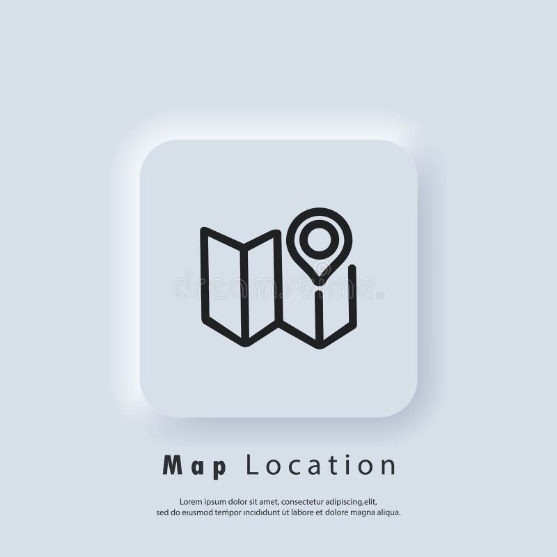 Map Location Icon. Map Pin. Route Location. Cartography Icon. Vector EPS 10. UI Icon Stock ...