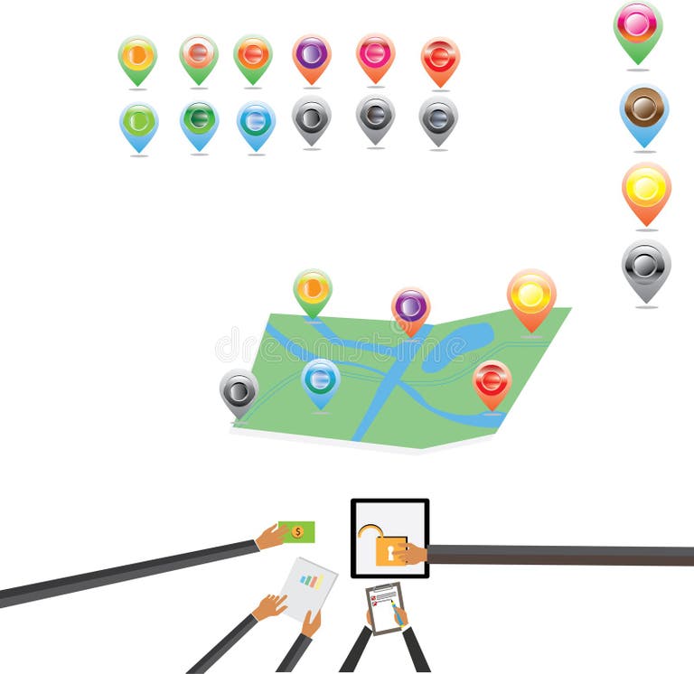 Gis Icon Stock Illustrations – 307 Gis Icon Stock Illustrations ...