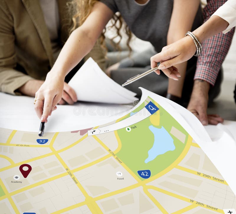 Map Location Information Web Layout Concept Stock Photo - Image of page ...