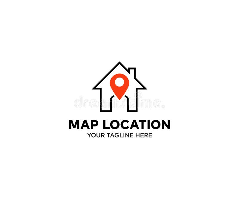 Map Location Logo Design. Moving Concept. Changing Address, New ...