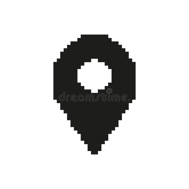 Map Location Pin Pixel Art Icon. Geolocation, Navigation, and Gps ...