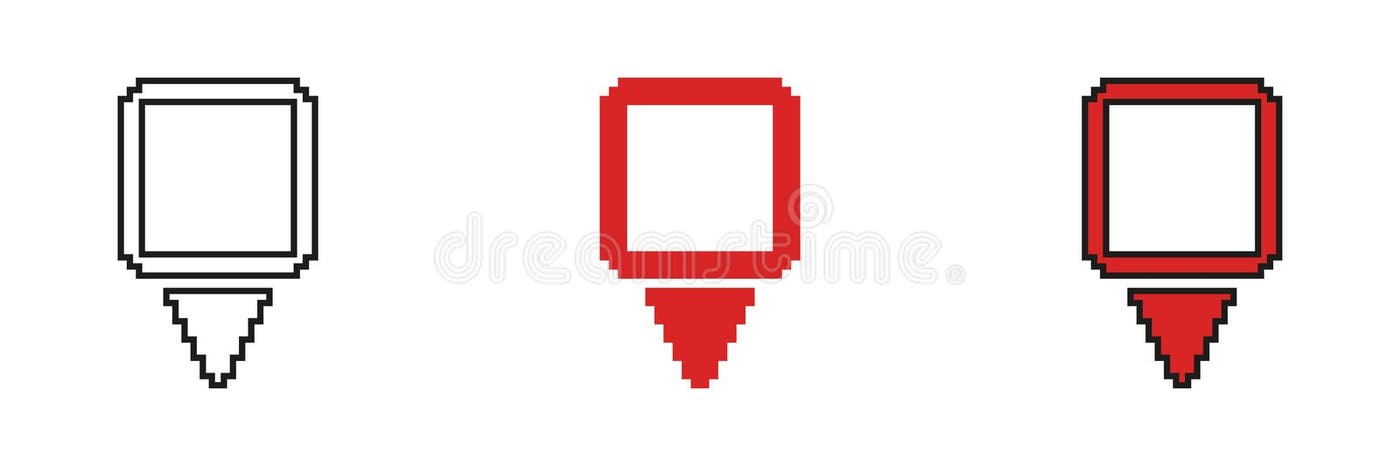 Map Pointer Pixel Icon Stock Illustrations – 2,790 Map Pointer Pixel ...