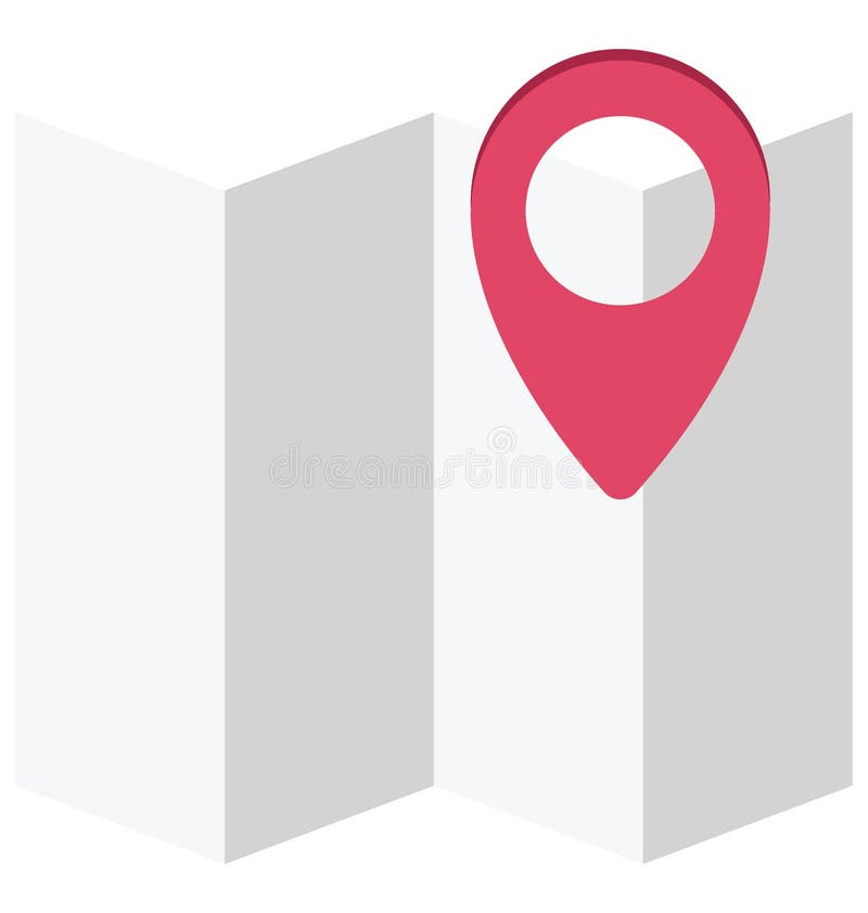 Map Locator Color Vector Icon Which Can Easily Modify or Edit Stock ...