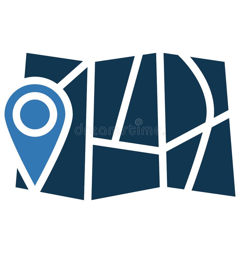 Map Locator Isolated Vector Icon Which Can Be Easily Edit or Modified ...
