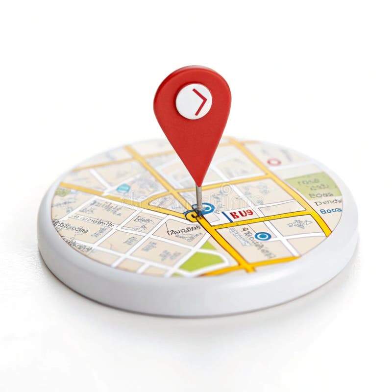 Map Logo with Pin Isolated on White Background Stock Illustration ...