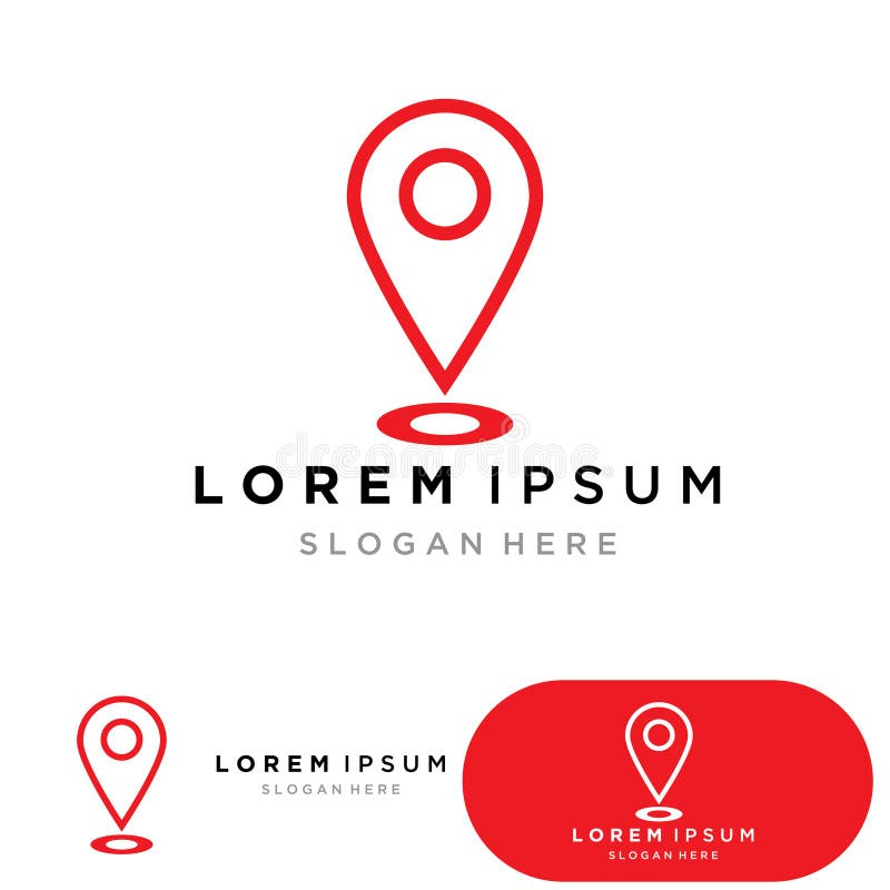 Map logo location vector stock vector. Illustration of vector - 278544829