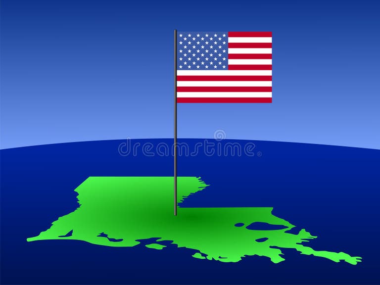 Flag Map Louisiana Stock Illustrations – 1,209 Flag Map Louisiana Stock ...