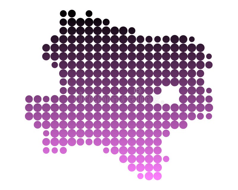 Map of Lower Austria stock vector. Illustration of niederoesterreich ...