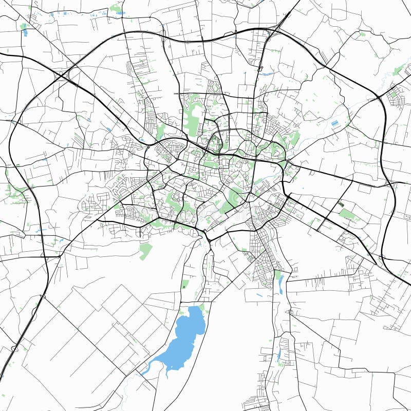 Map of Lublin. stock illustration. Illustration of text - 305102209
