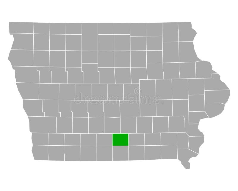 Map of Lucas in Iowa stock vector. Illustration of isolated - 189774663