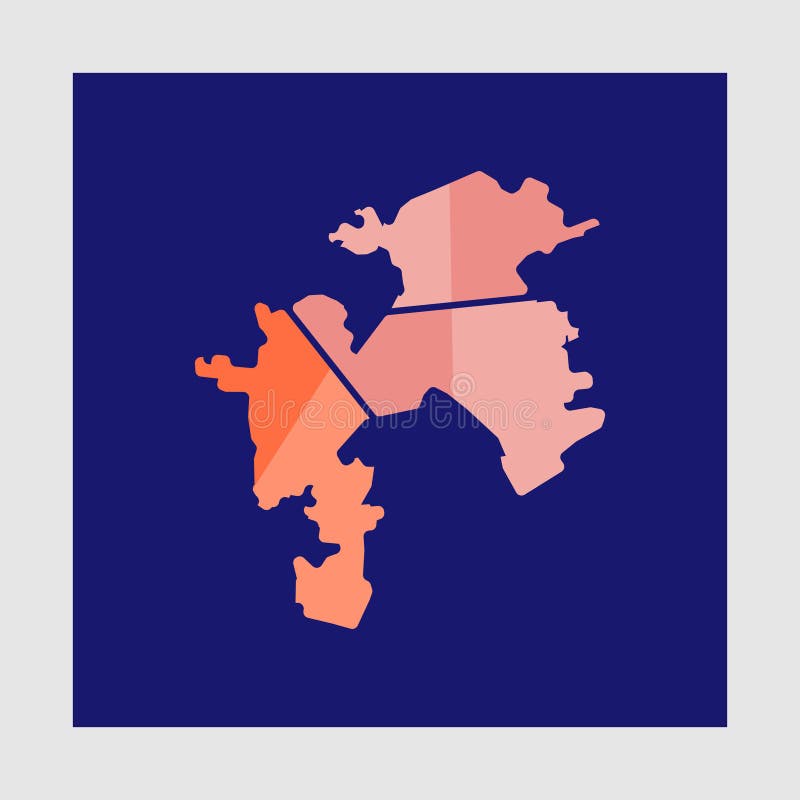 Lutsk City Map, Ukraine. Municipal Administrative Borders, Black and ...