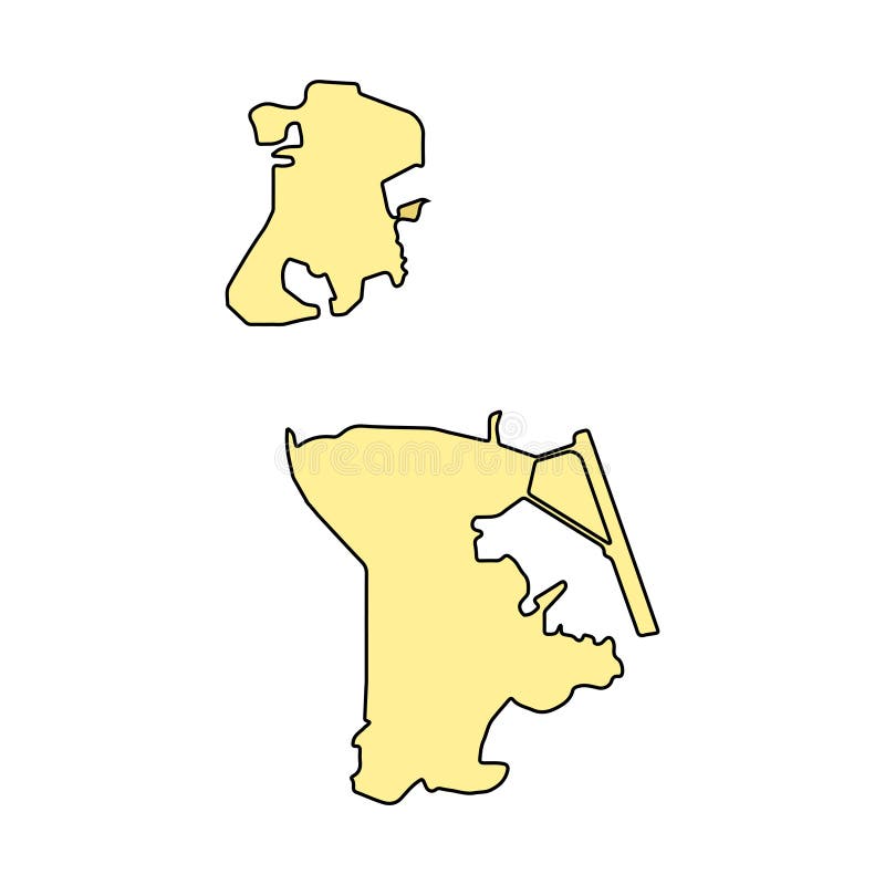 Map of Macau region stock vector. Illustration of administrative ...