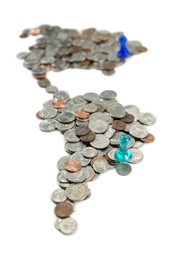 Brazil map with coins stock image. Image of money, people - 77916661