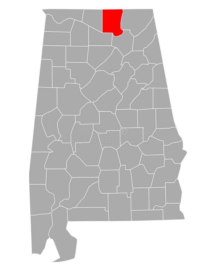 Map of Madison in Alabama stock vector. Illustration of isolated ...