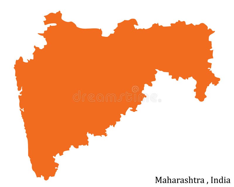 Maharashtra Black White Map Stock Illustrations – 79 Maharashtra Black ...