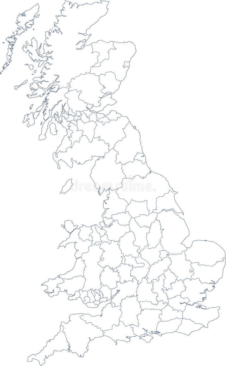 Uk Map Counties Stock Illustrations – 688 Uk Map Counties Stock ...