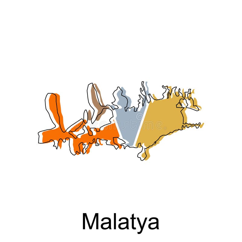 Map of Malatya Province of Turkey Illustration Design, Turkey World Map ...